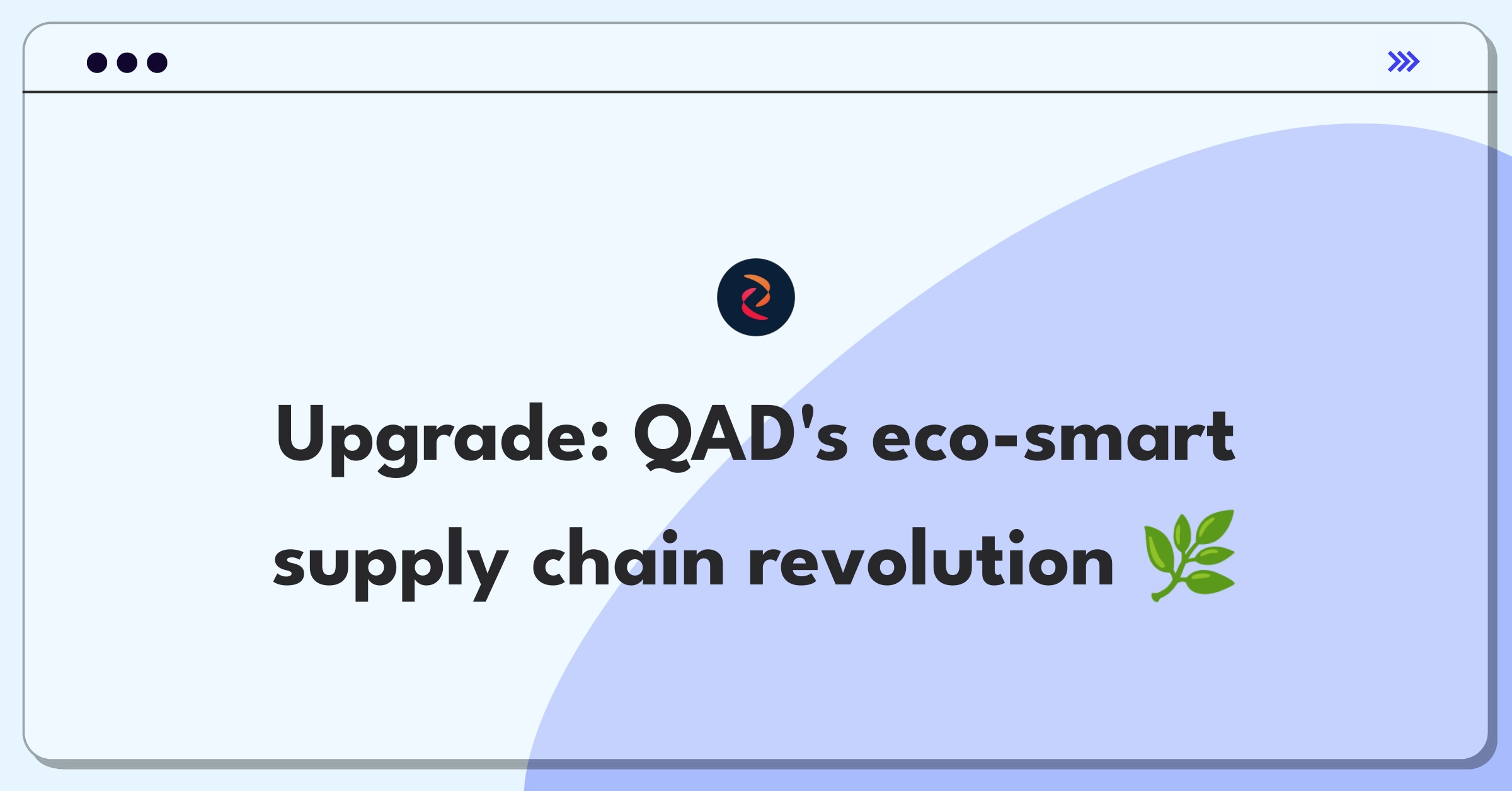 QAD Supply Chain Sustainability | Product Improvement Case - NextSprints