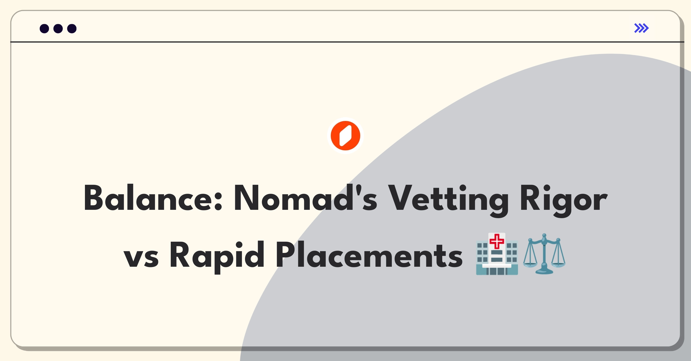 Nomad Health Vetting vs Speed | Product Trade-Off Interview - NextSprints