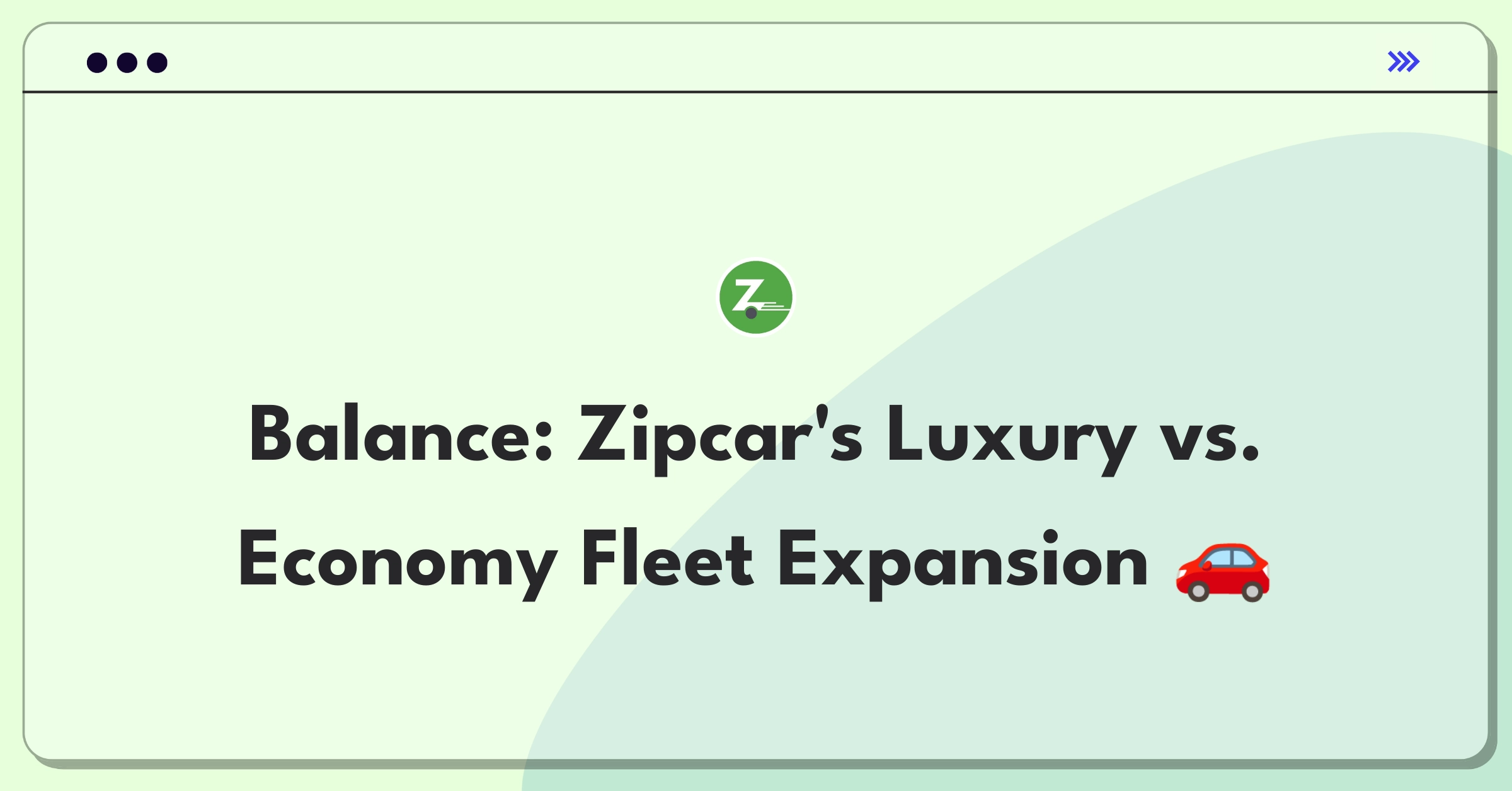 Zipcar Fleet Expansion Tradeoff | Product Strategy Interview - NextSprints