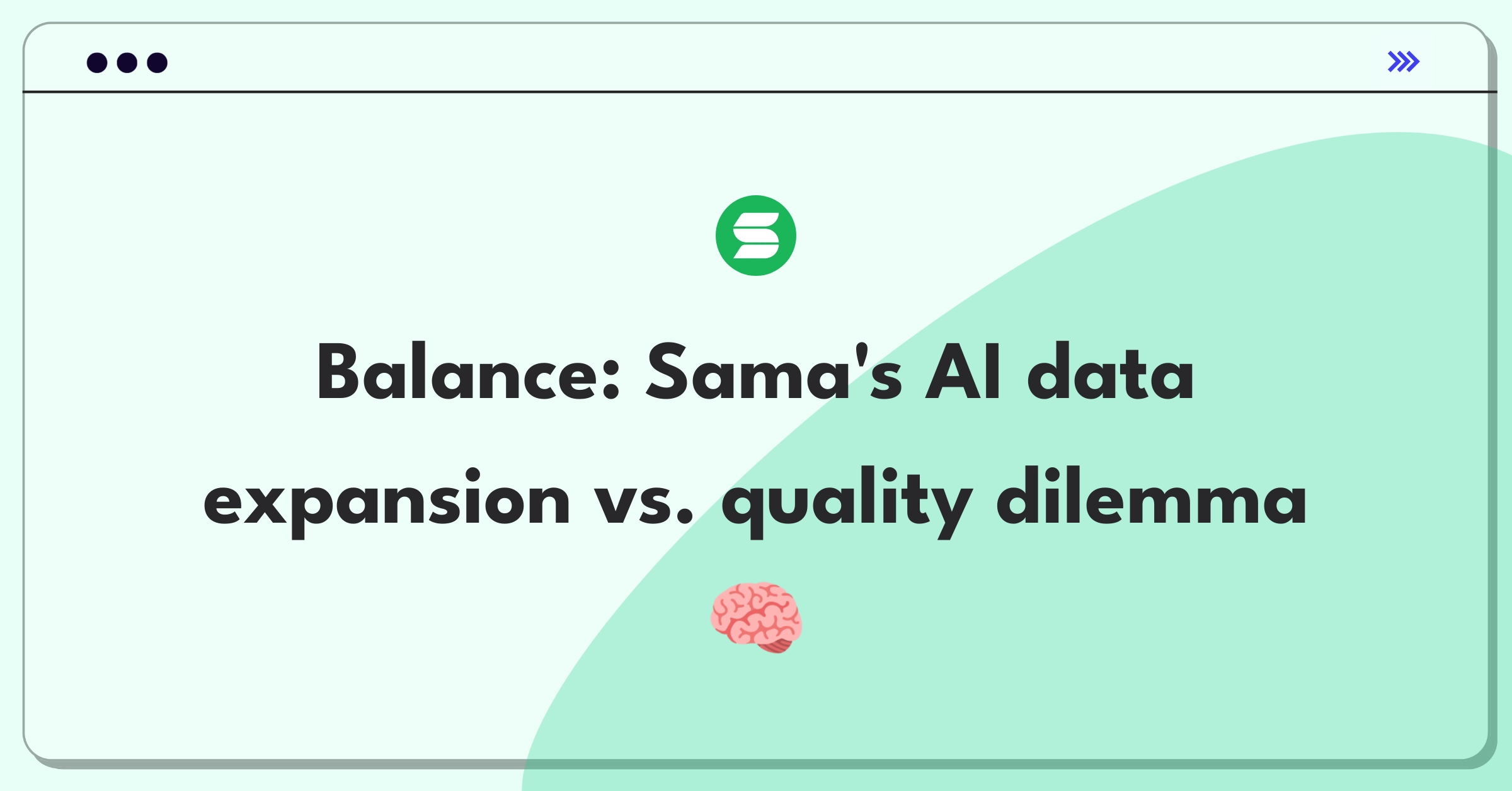 Sama AI Data Services Tradeoff | Product Strategy Interview - NextSprints