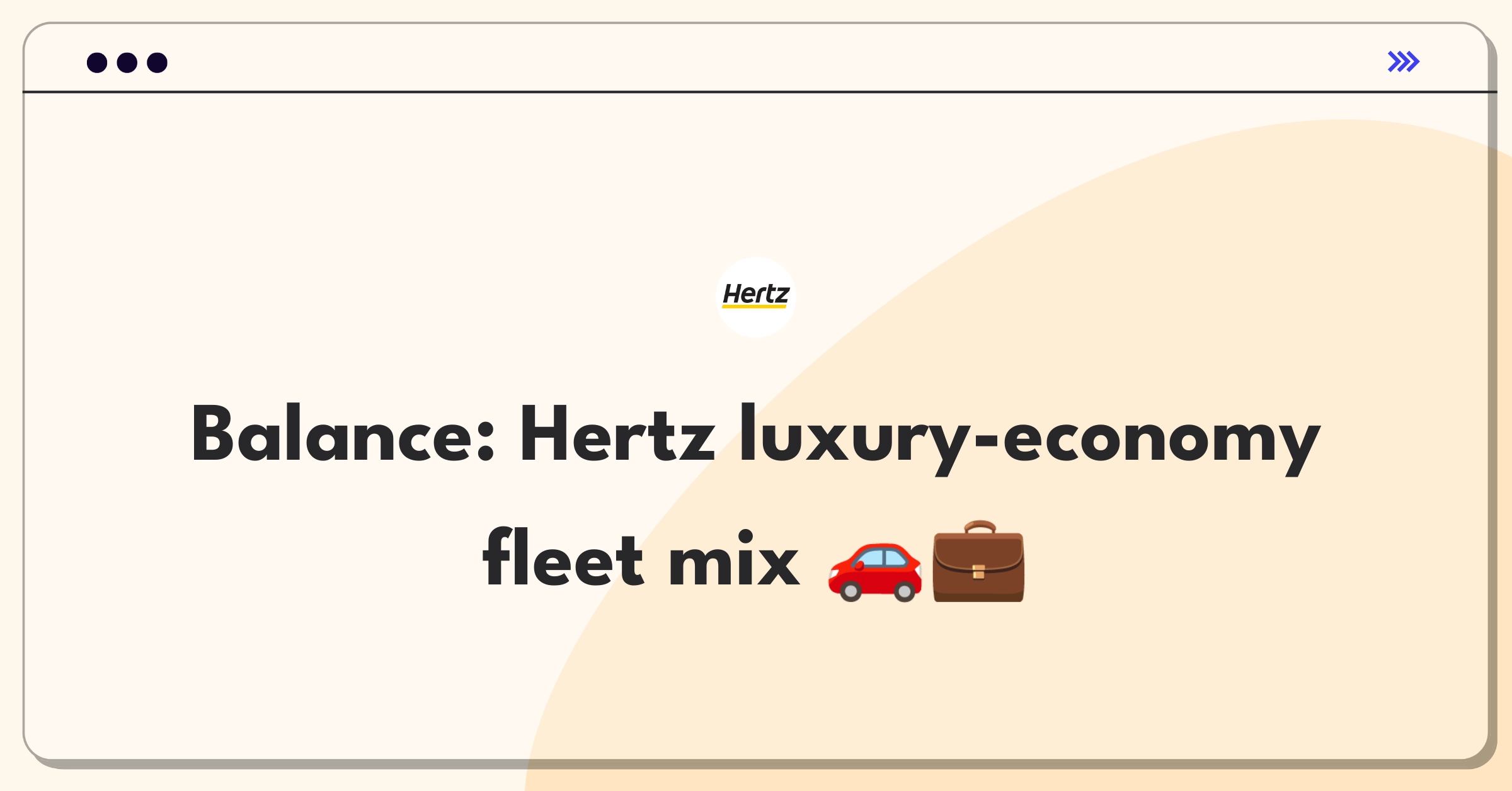 Hertz Fleet Strategy | Product Trade-Off Interview - NextSprints