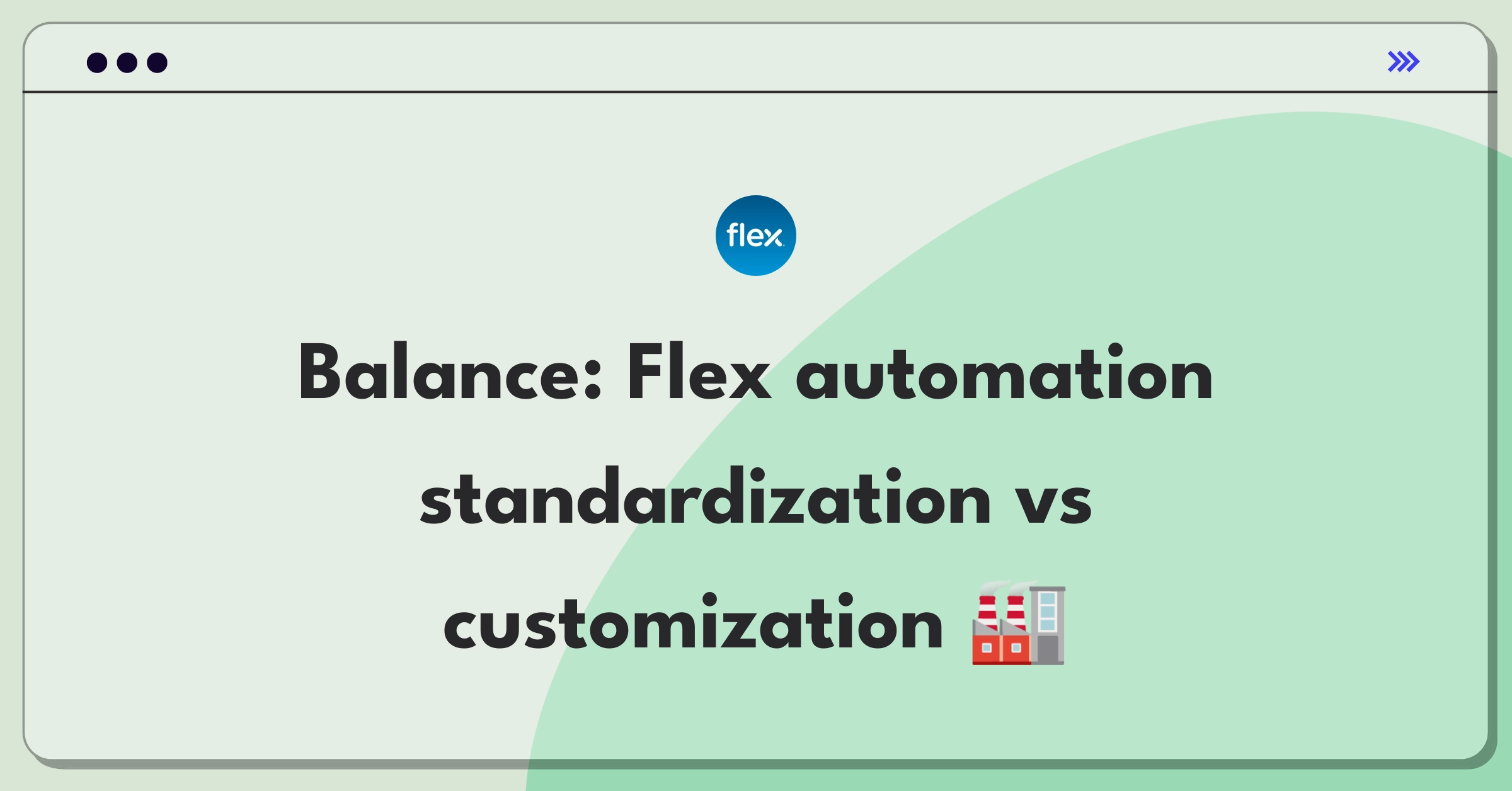 Flex Automation Standardization vs Customization | Product Trade-Off ...