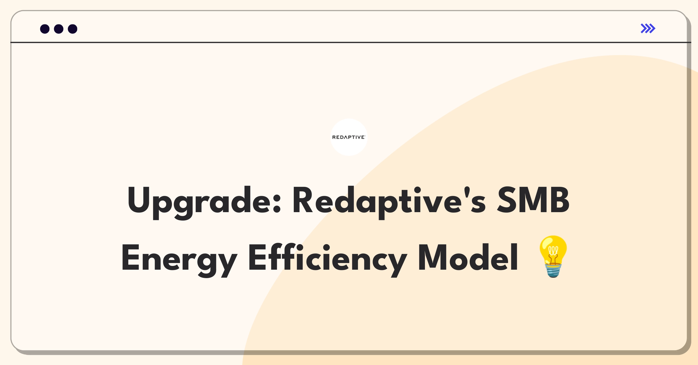 Redaptive SMB Energy Efficiency | Product Improvement Case - NextSprints