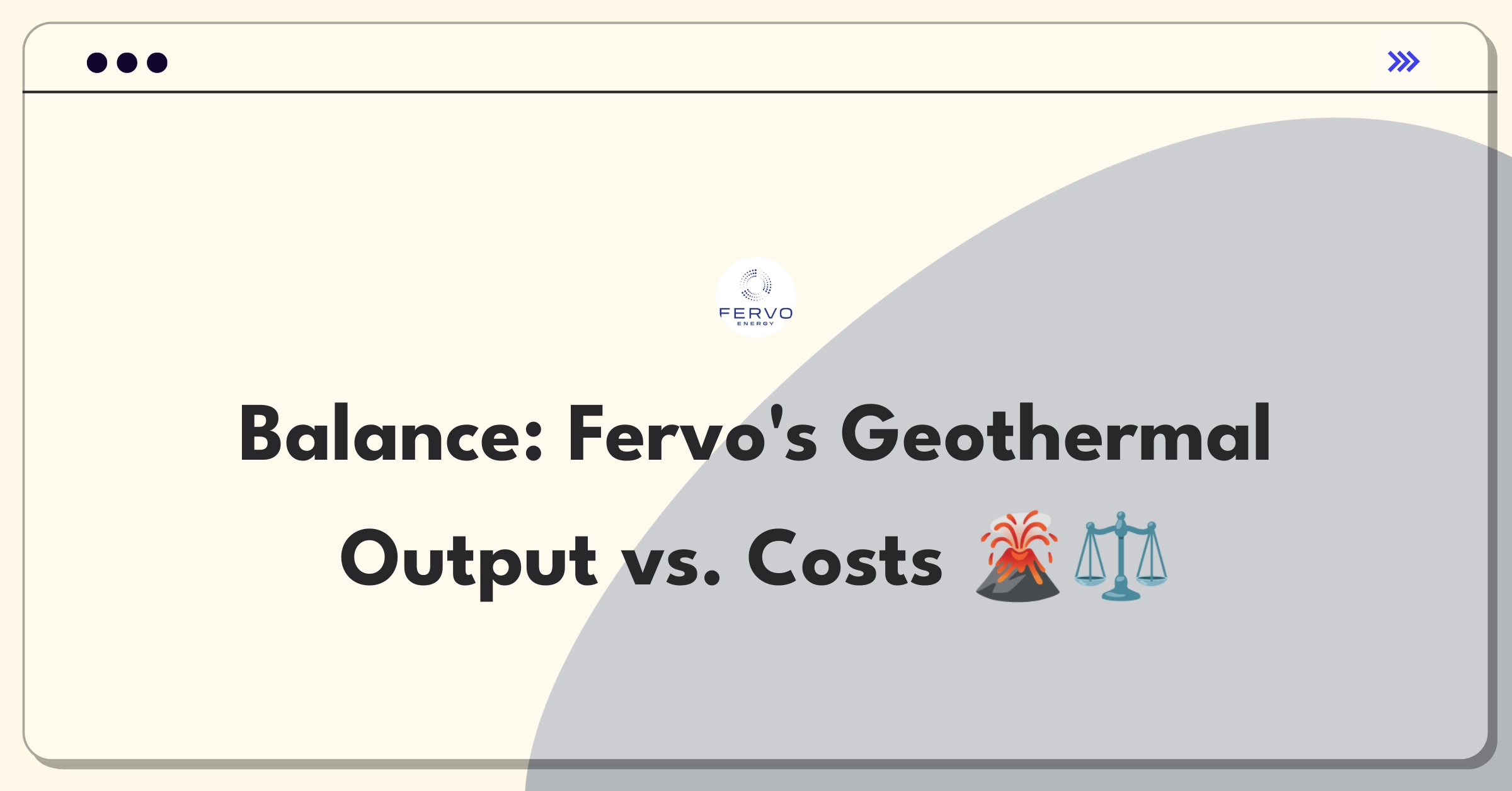 Fervo Energy Geothermal Optimization | Product Trade-Off - NextSprints