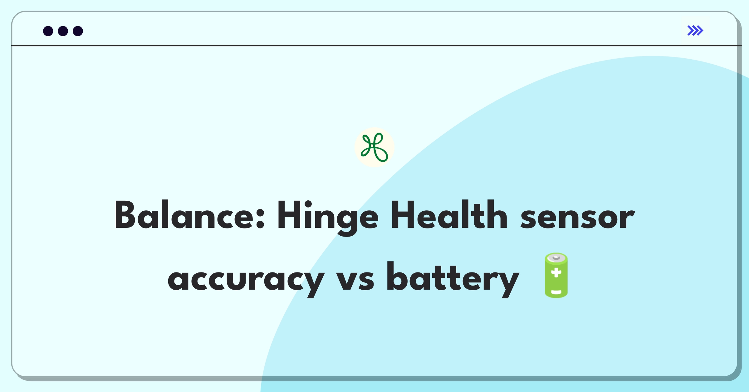 Hinge Health Sensor Tradeoff | Product Strategy Interview - NextSprints