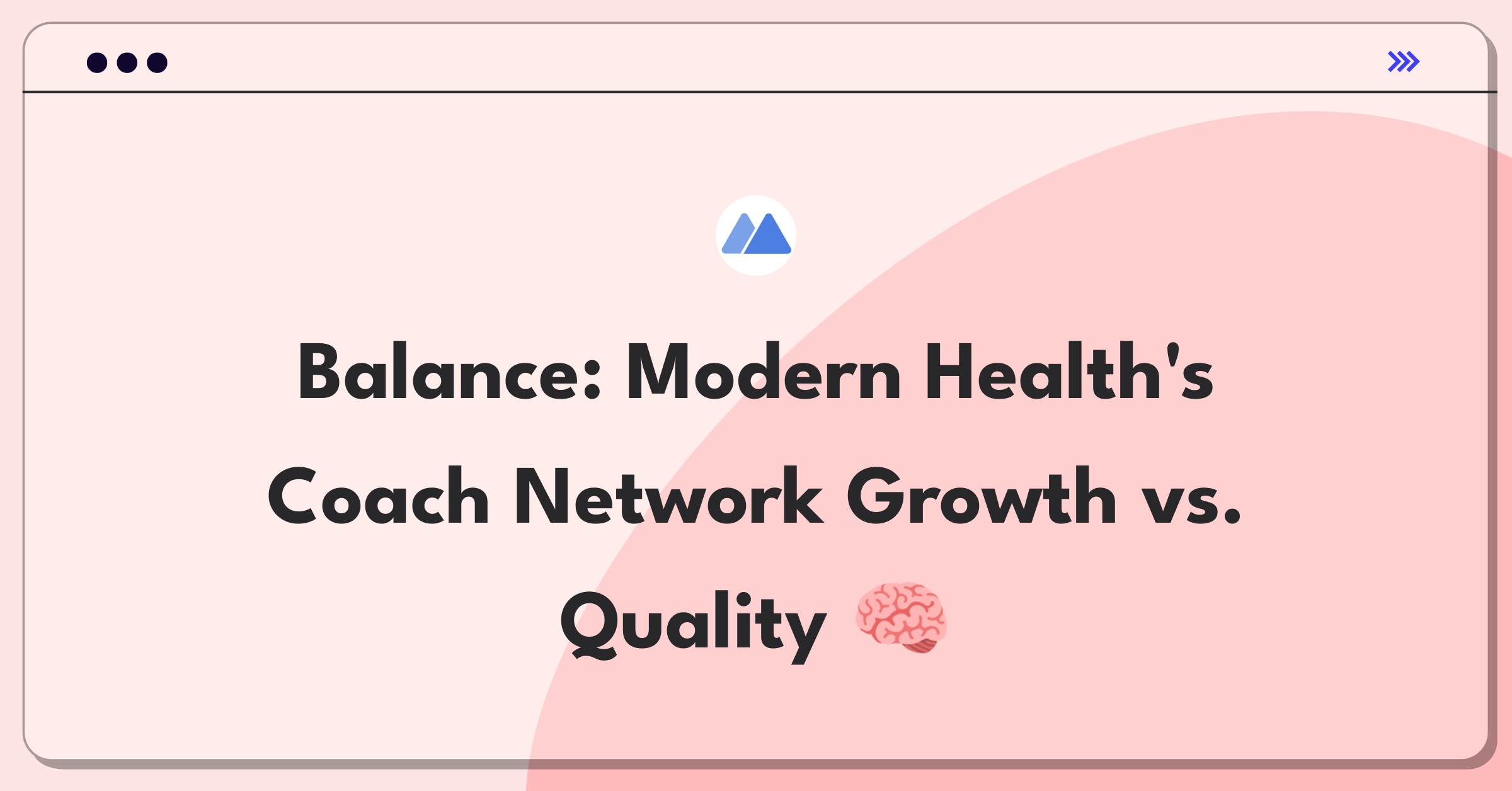 Modern Health Coach Network Tradeoff | Product Strategy Case - NextSprints
