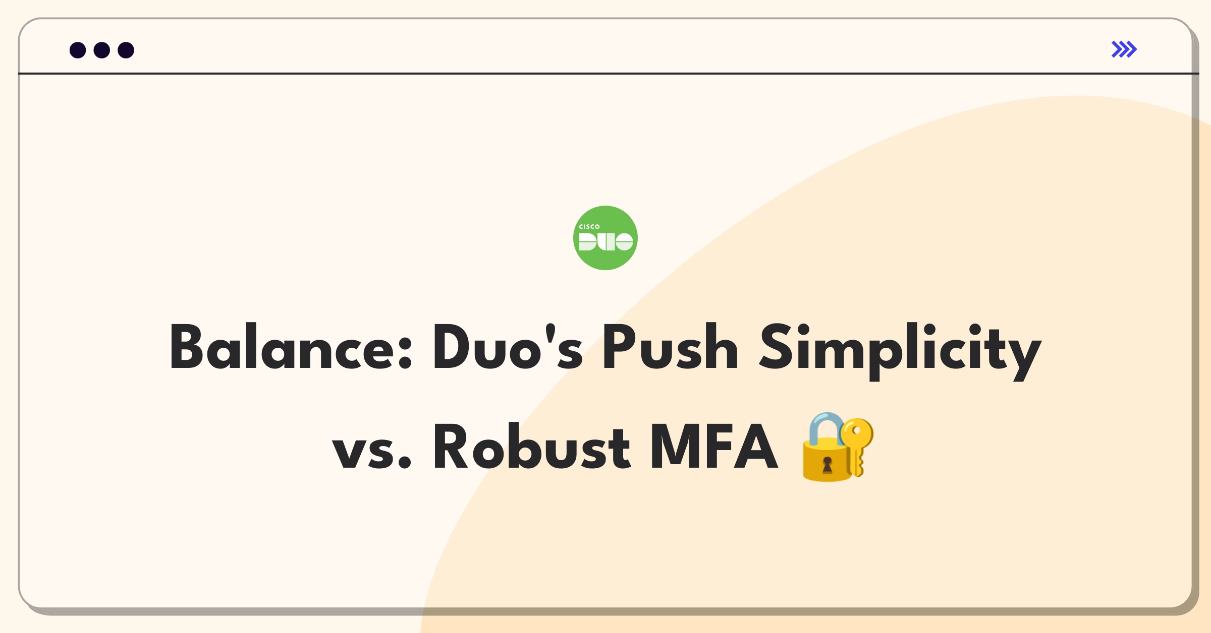 Duo Security MFA Trade-off | Product Strategy Interview - NextSprints