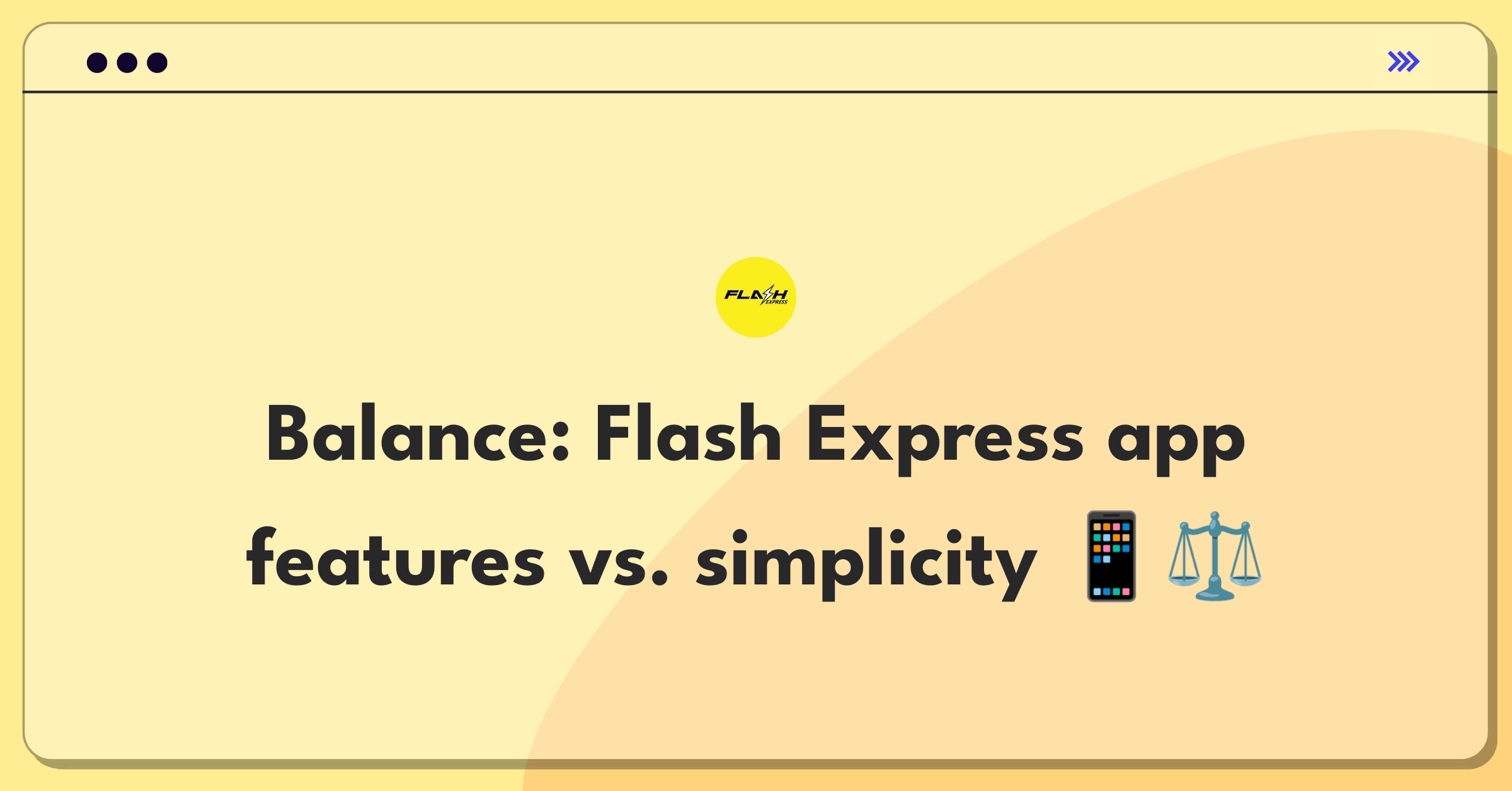 Flash Express App UX Tradeoff | Product Strategy Interview - NextSprints