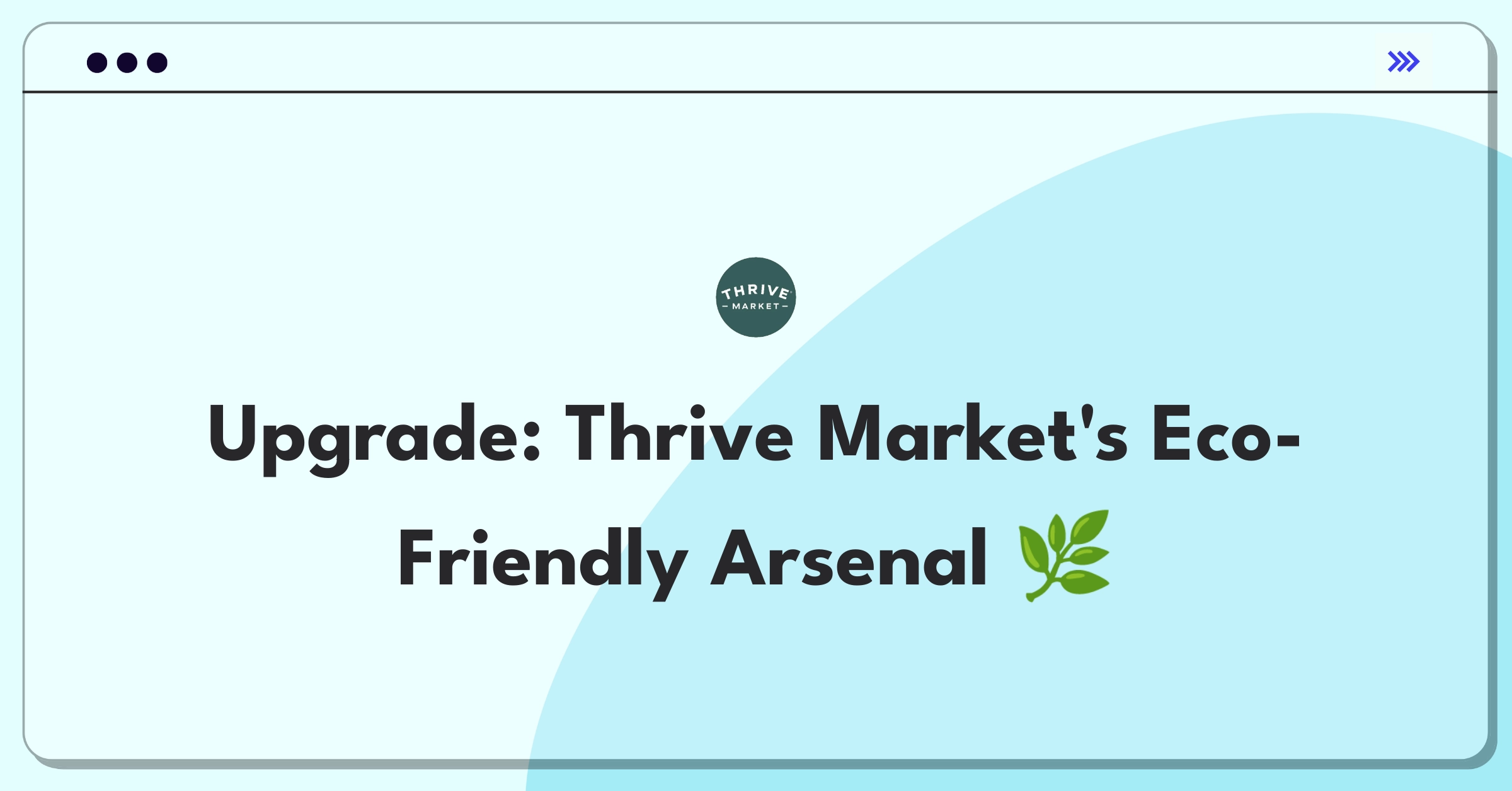 Thrive Market Eco-Product Expansion | Strategy Interview - NextSprints