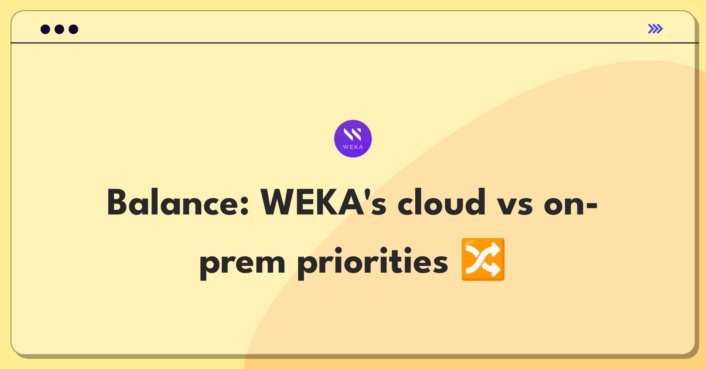 WEKA Cloud File System Prioritization | Product Trade-Off - NextSprints