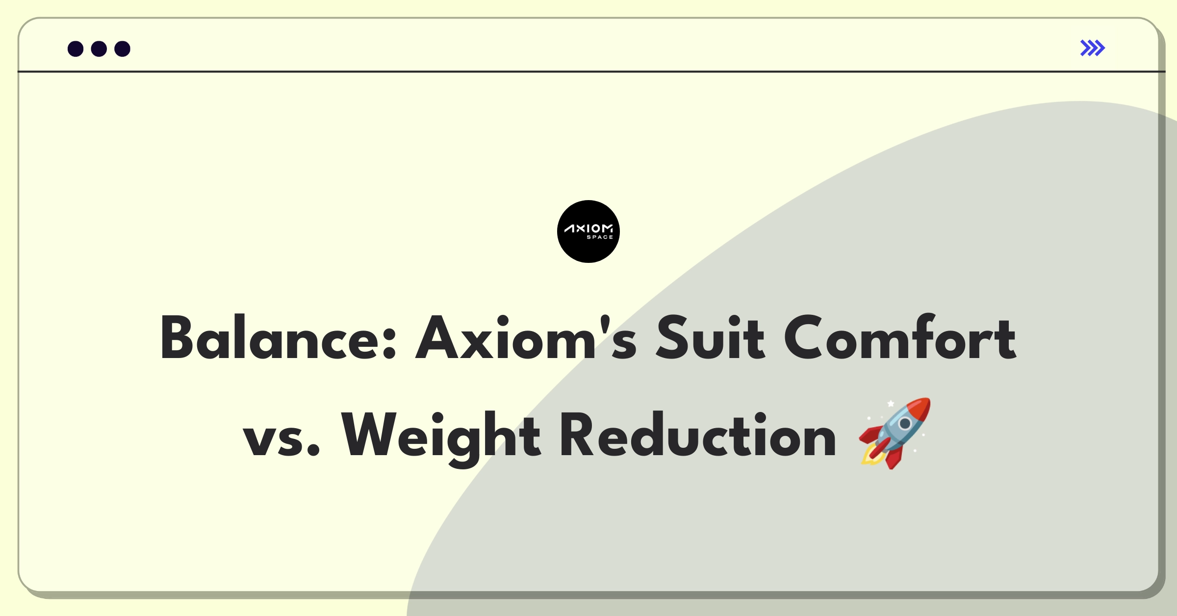 Axiom Space Suit Design Tradeoff | Product Strategy Case - NextSprints