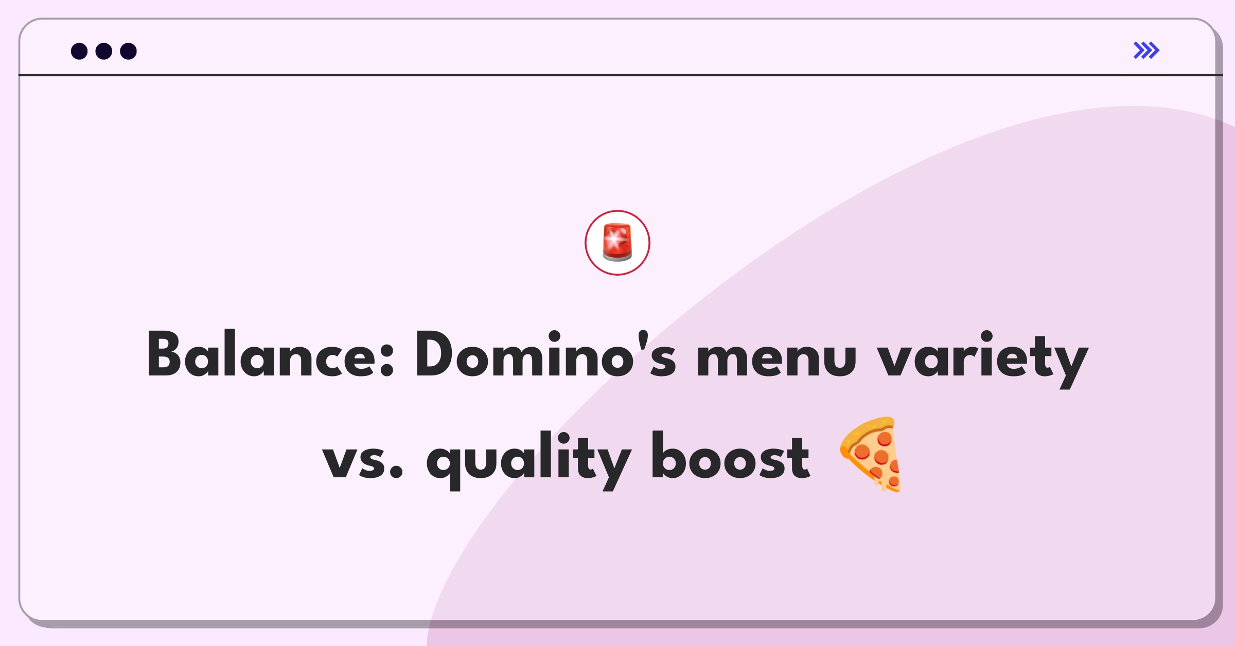 Domino's Menu Strategy | Product Trade-off Interview - NextSprints