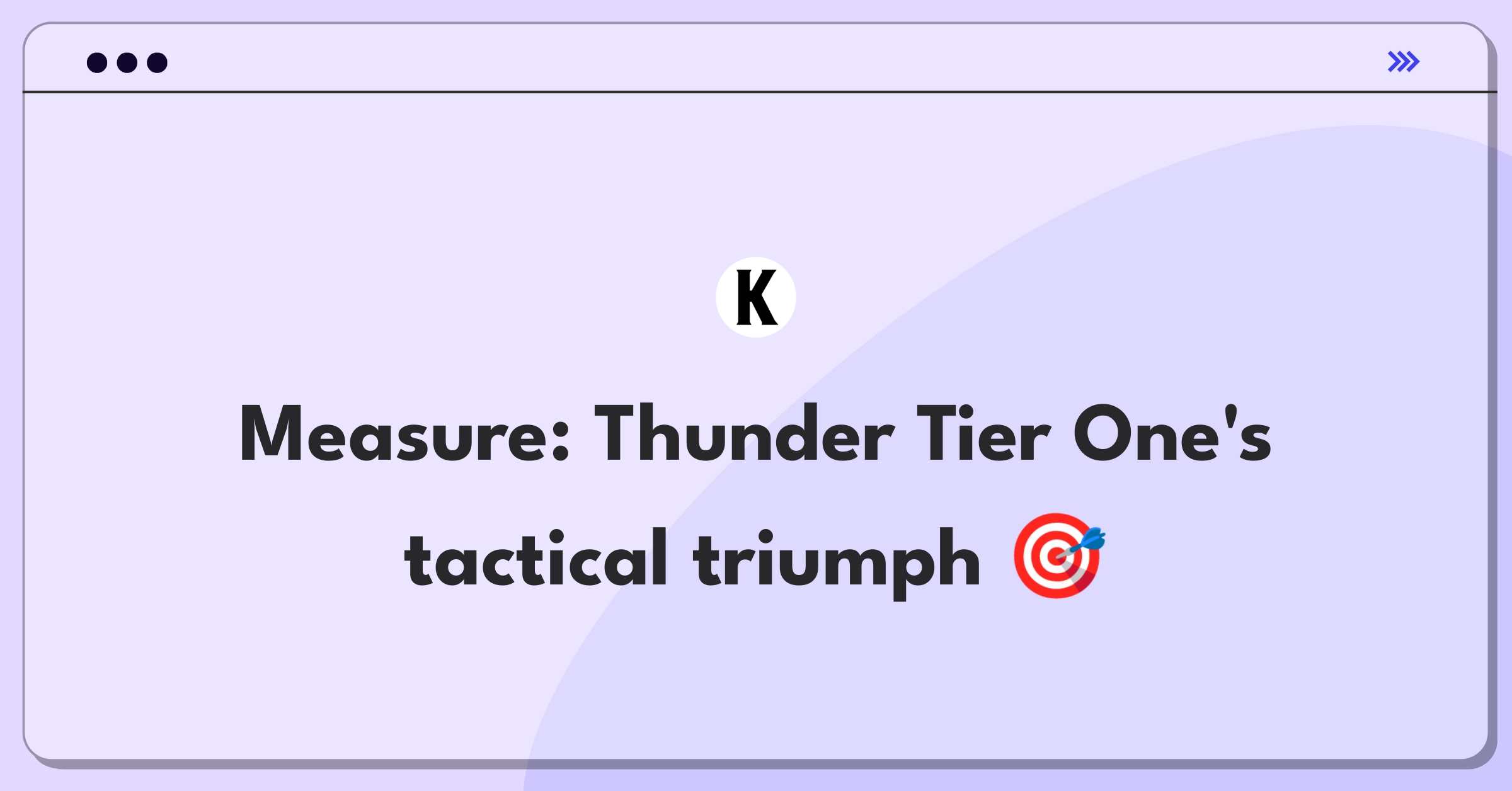 Krafton's Thunder Tier One Success Metrics | Product Analytics ...