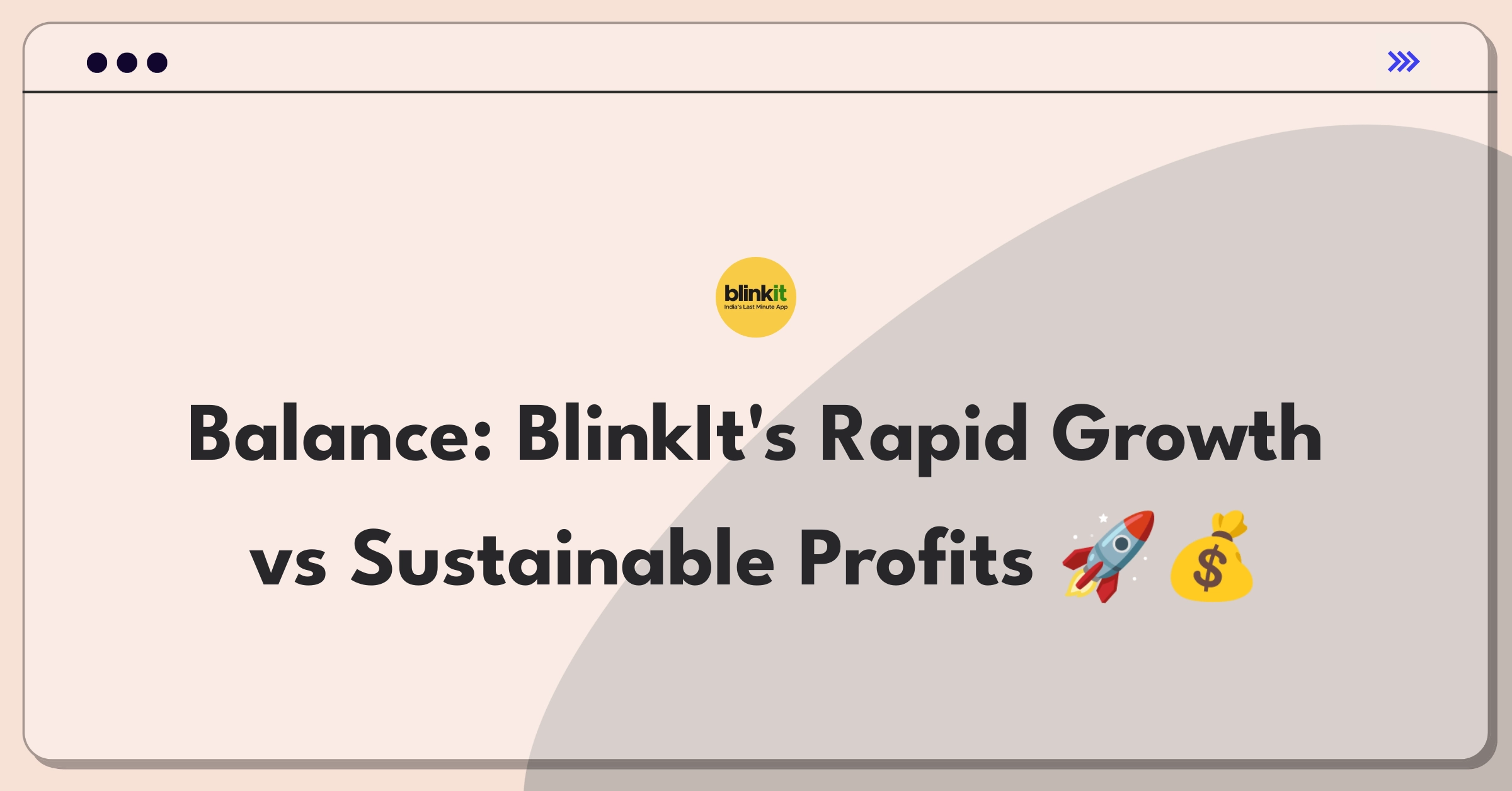 BlinkIt Expansion vs Profitability | Product Tradeoff Interview - NextSprints